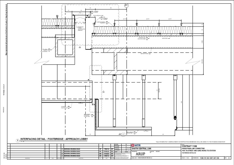 Interfacing Detail - Footbridge - Approach Lobby 1: Shatin Central Link ...