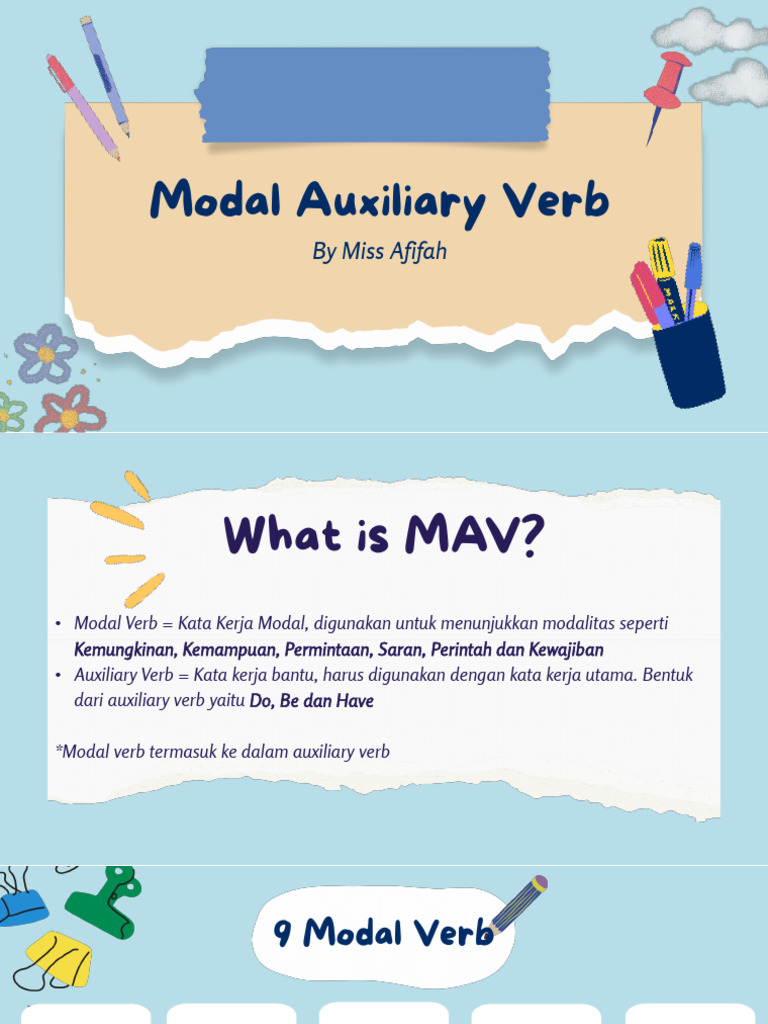 Modal Auxiliary Verb | PDF | Verb | Linguistic Typology