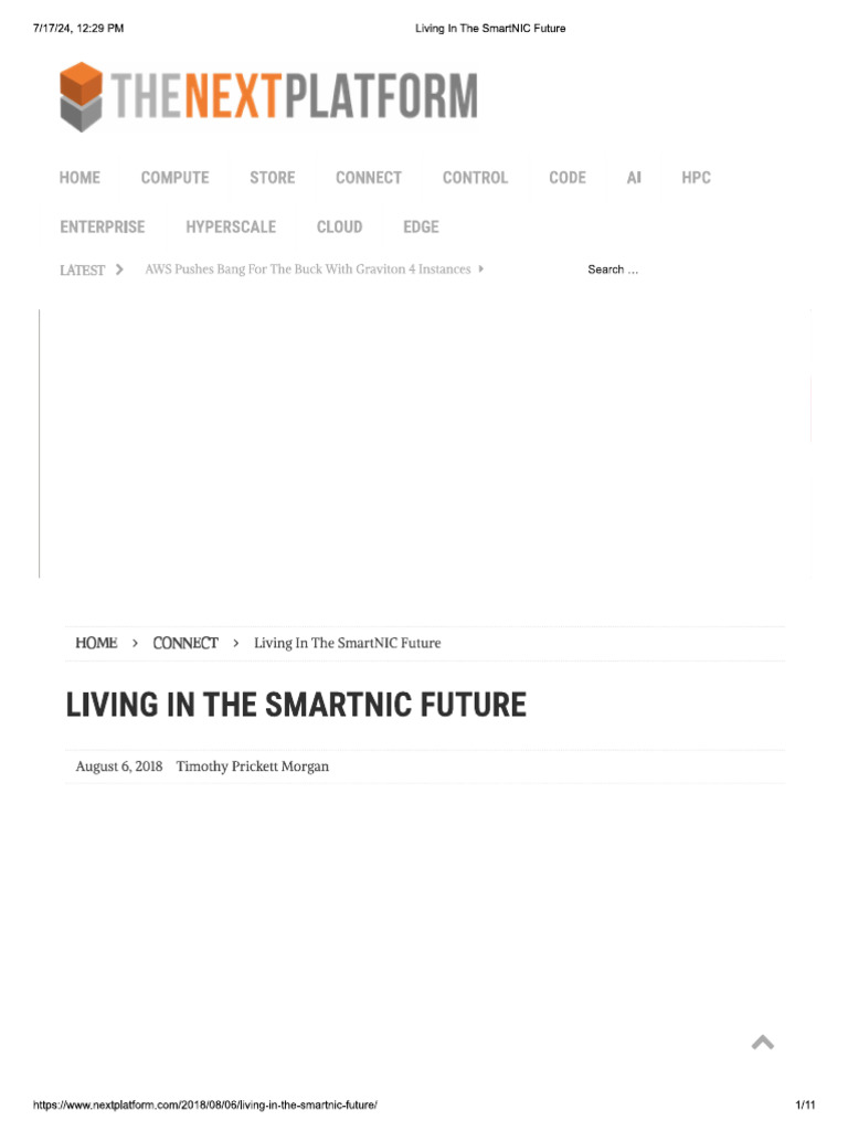 Living in SmartNIC Future | PDF