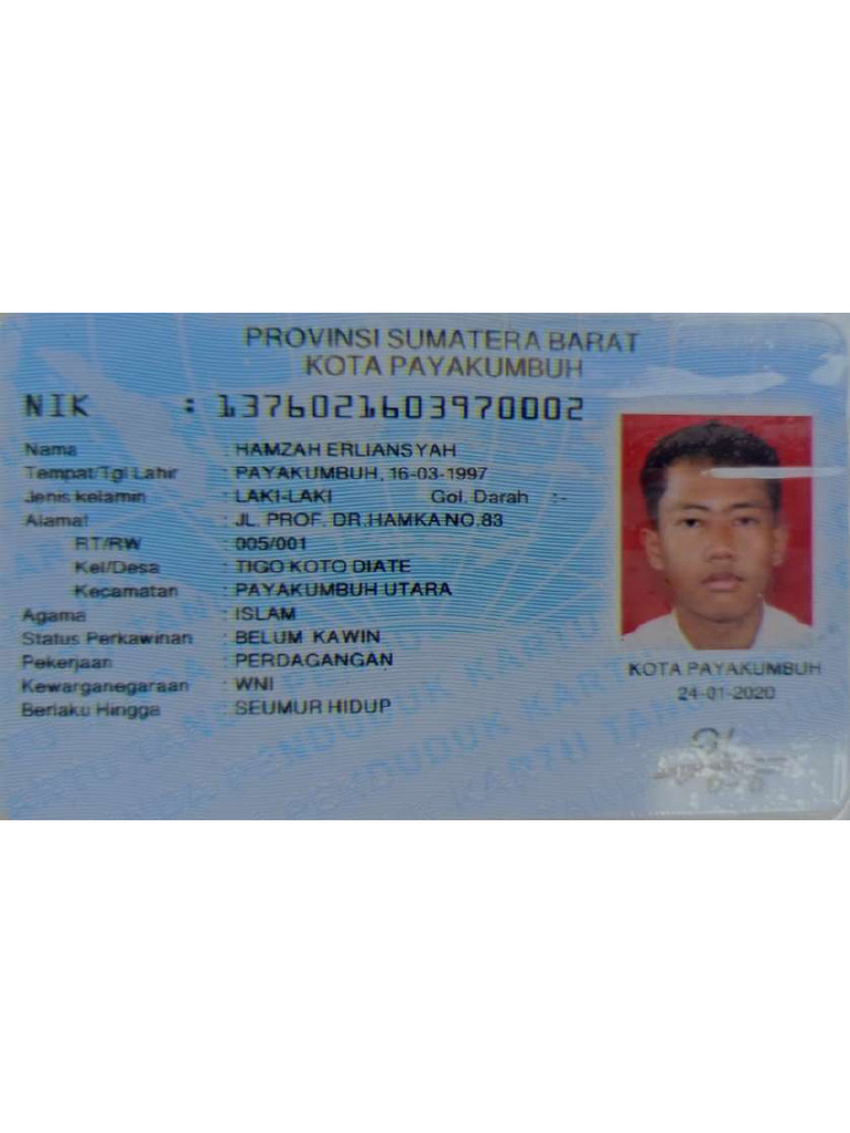 KTP Hamzah | PDF