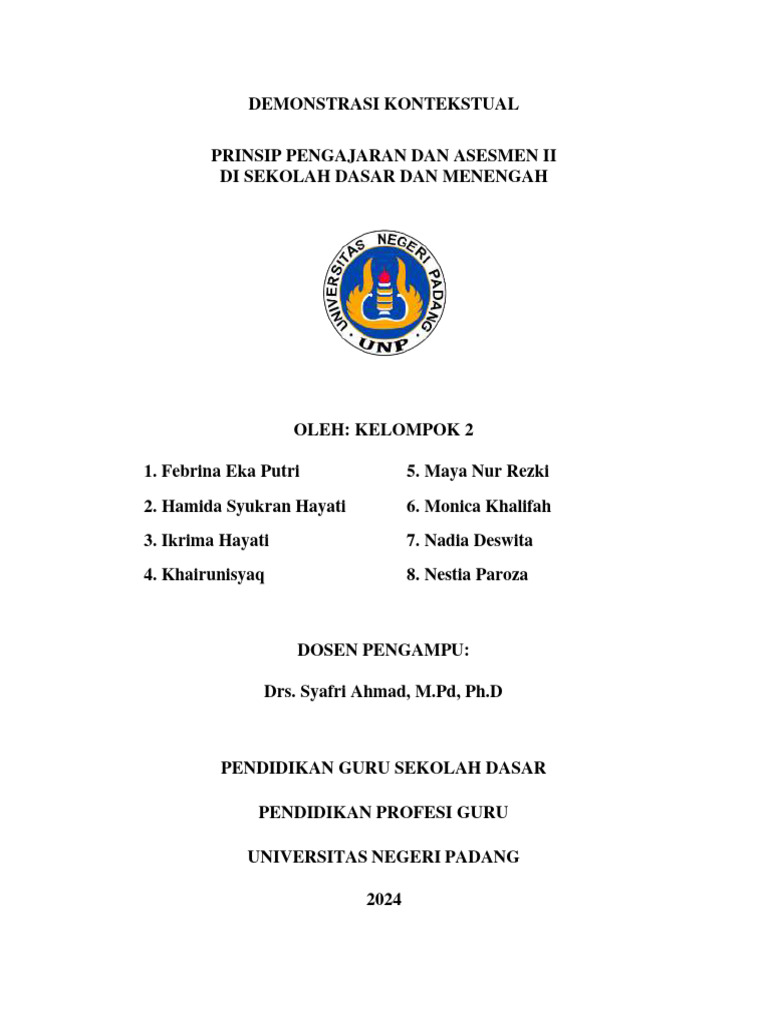 T1-4 Demonstrasi Kontekstual - Tugas 1.2. Pemetaan Karakteristik Peserta Didik - Kelompok 2 | PDF
