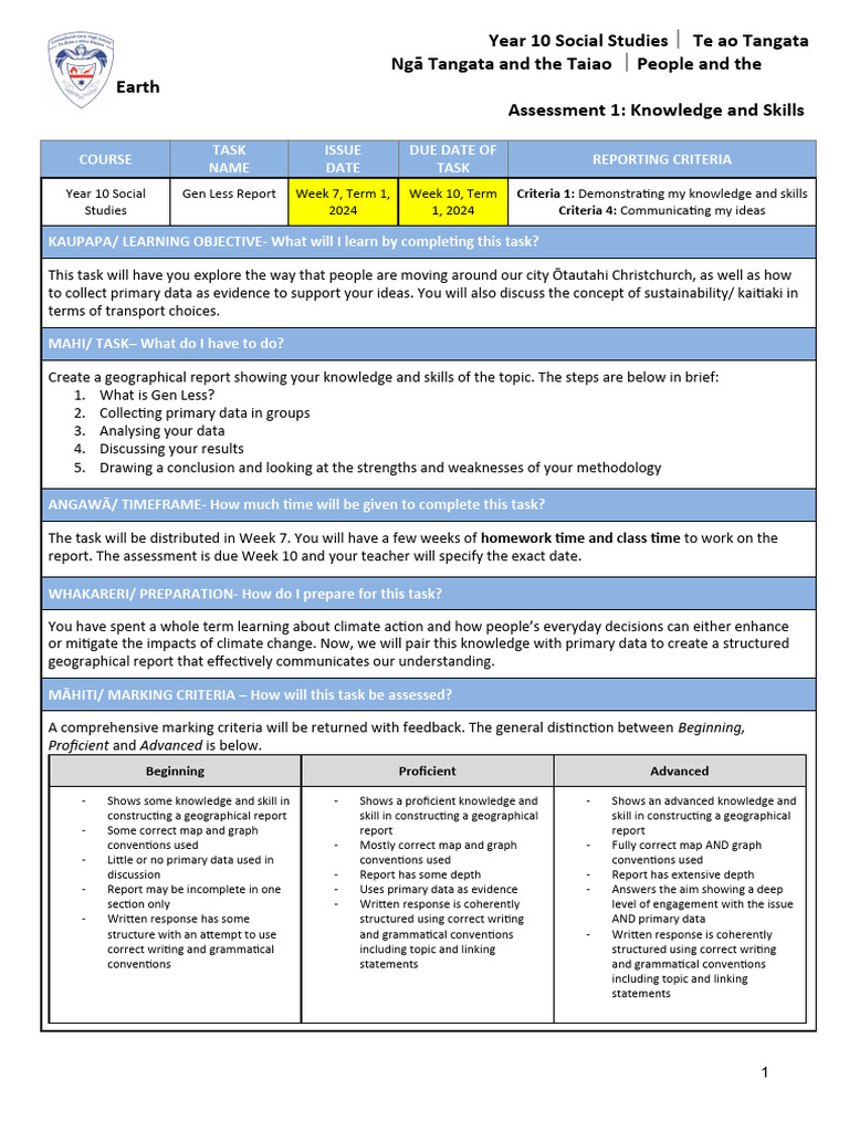 GEC. 2024 Gen Less Report Assessment | PDF | Knowledge | Map