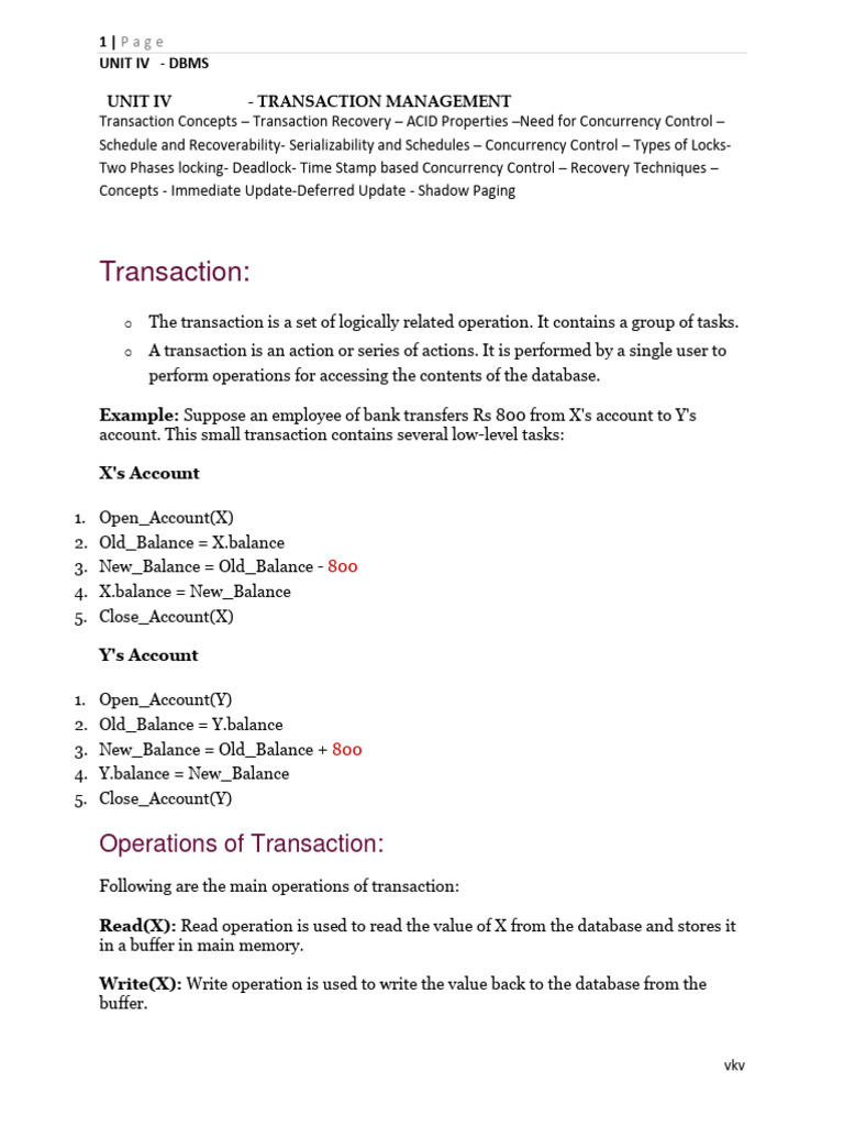 Transaction Management in DBMS Concepts | PDF | Database Transaction | Databases