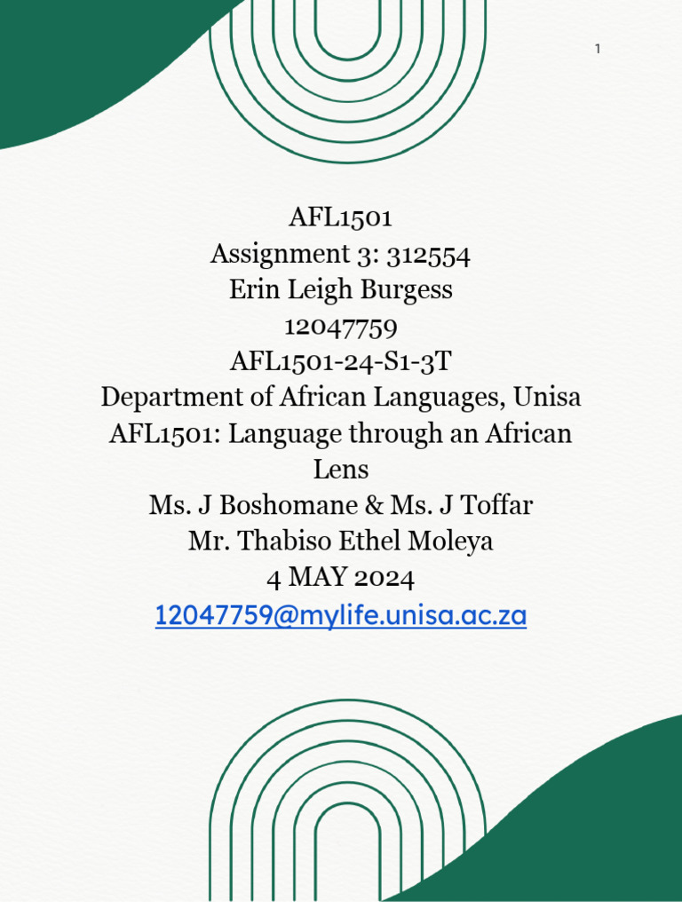 Afl Assignment 3 | PDF | Family | Plagiarism