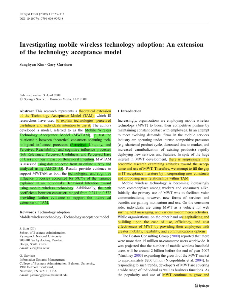 Kim and Garrison (2009) | PDF | Computers | Technology & Engineering
