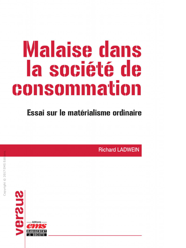 Malaise Dans La Societe de Consommation | PDF