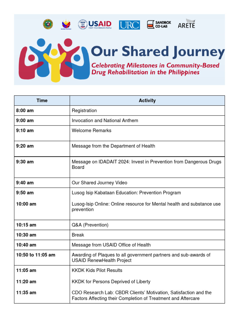 IDADAIT 2024 Program - For June 28 | PDF | Self-Improvement