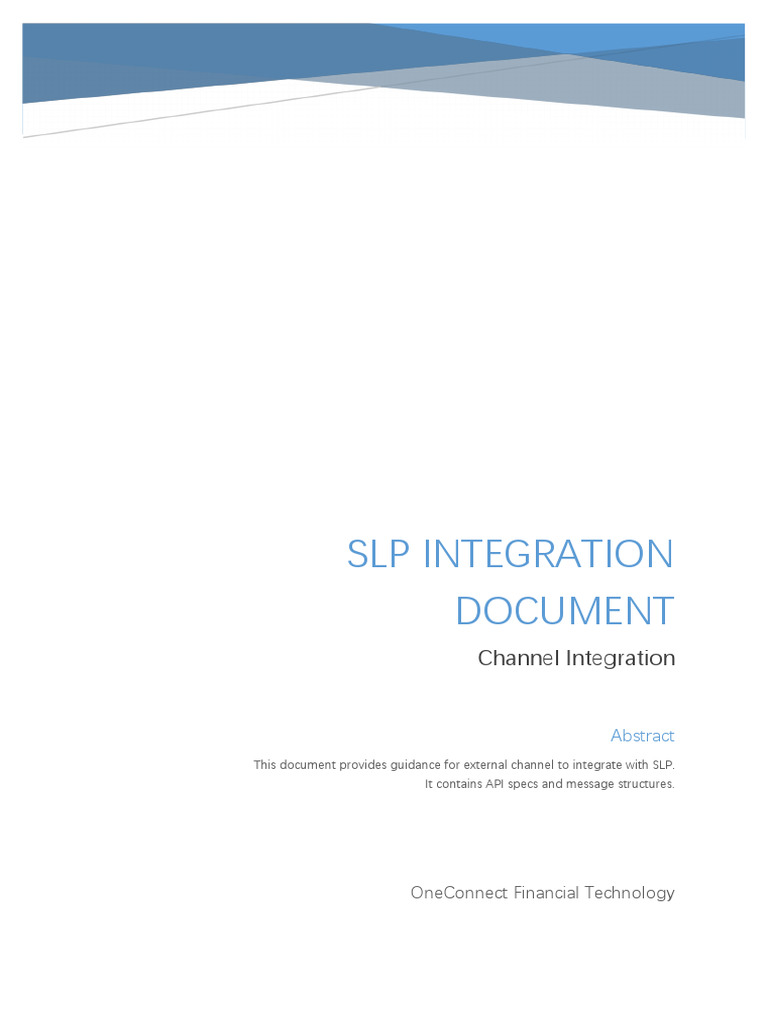SLP Channel Integration v1.17 | PDF | Encryption | String (Computer Science)