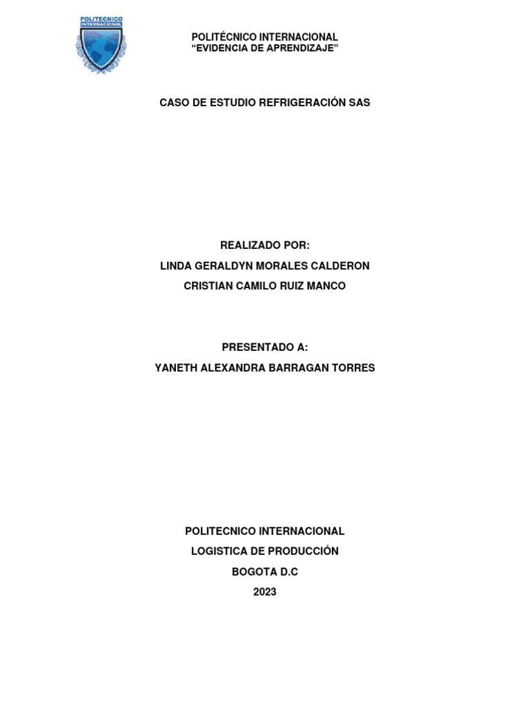 Caso de Estudio Textiles Sas | PDF | Logística | Textiles