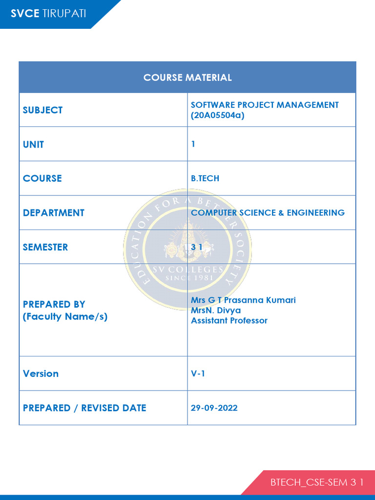 SPM Unit-1 | PDF | Programming | Computer Program