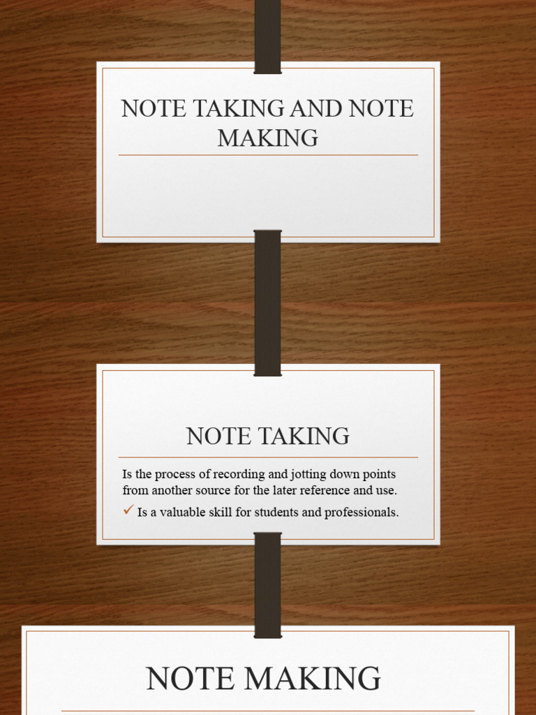 Note Taking and Note Making - 041259 | PDF