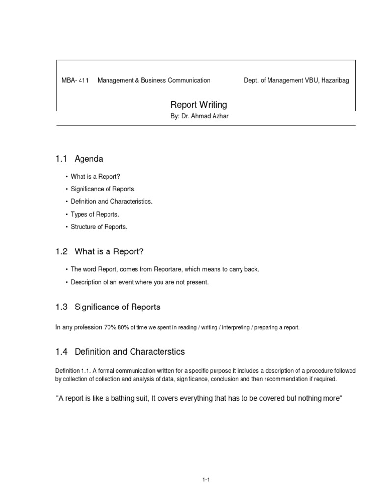 20 Report writing | Download Free PDF | Data | Information