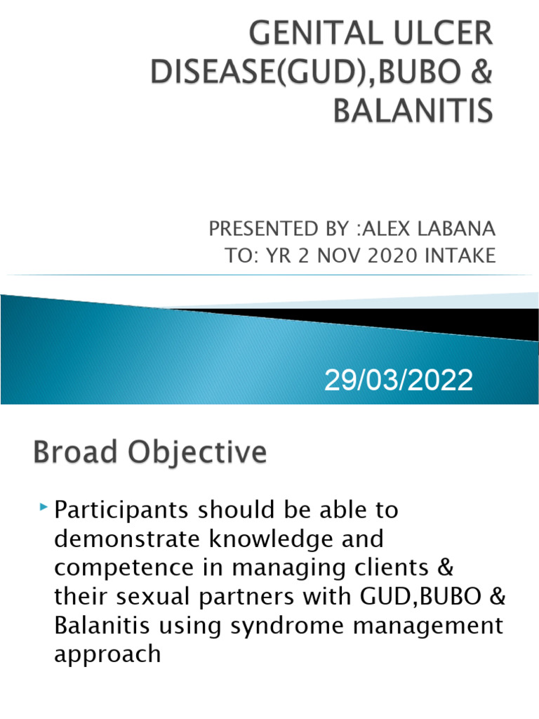 Gud,Bubo and Balanitis | PDF | Sexually Transmitted Infection | Medical ...