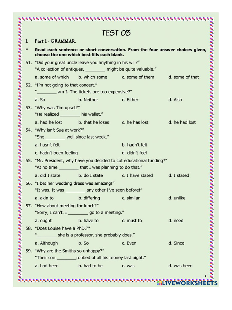 Test 3 ECPE PDF | PDF