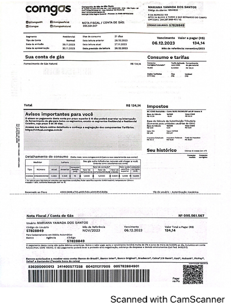 Gas Bill | PDF