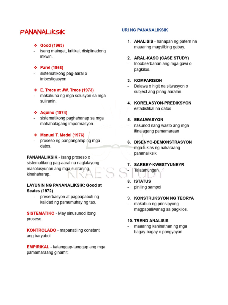 Pagbasa at Pagsuri Ng Iba'T-Ibang Teksto Tungo Sa Pananaliksik | PDF