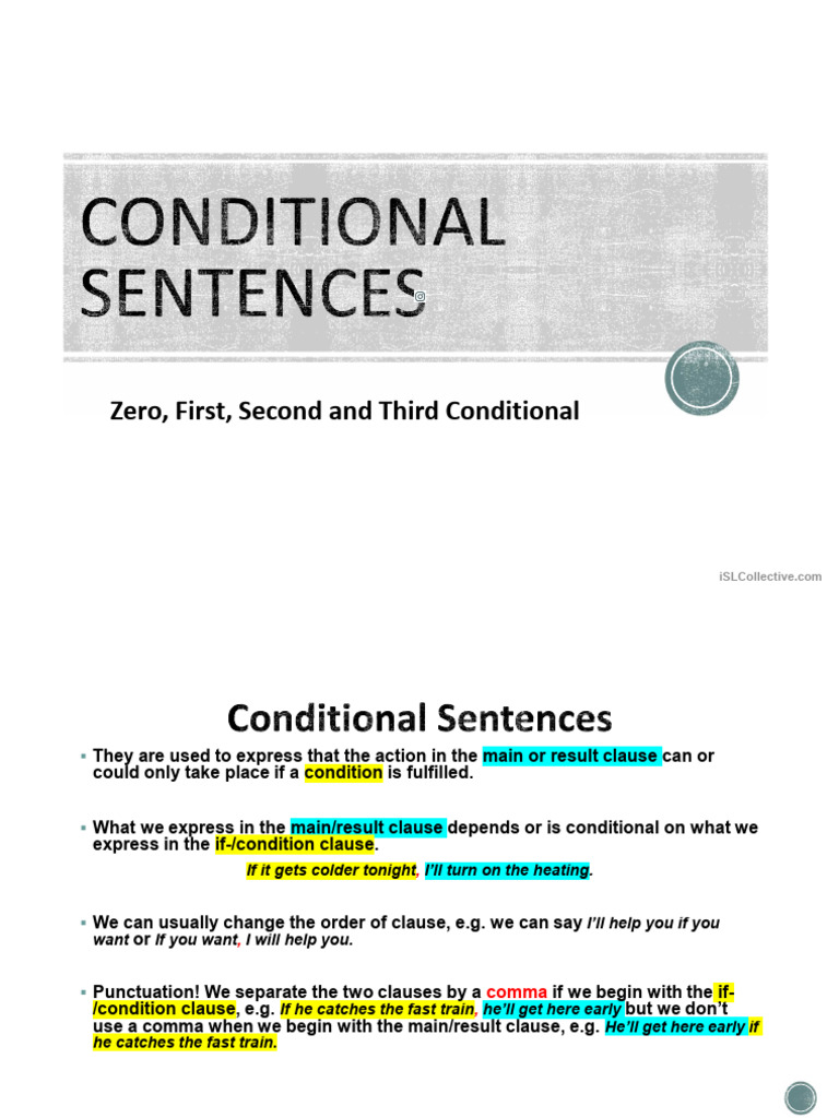 Conditional Sentences | PDF | Language Mechanics | Grammar