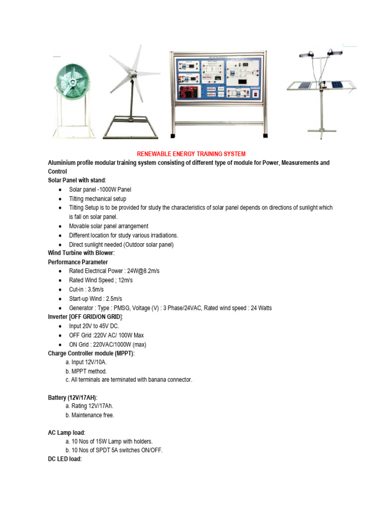 Solar Inverter Training System Overview | PDF | Solar Panel | Power ...