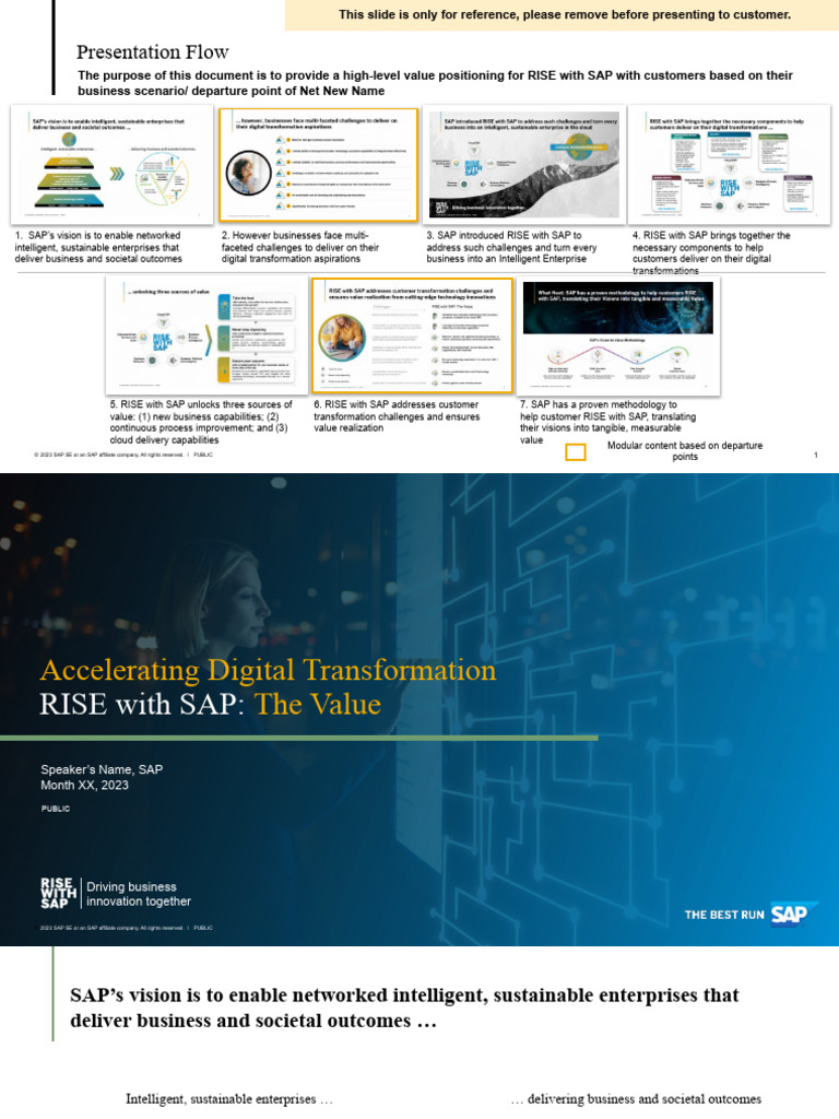 RISE With SAP - Value Positioning - For Net New Name Scenario - v1.5 ...