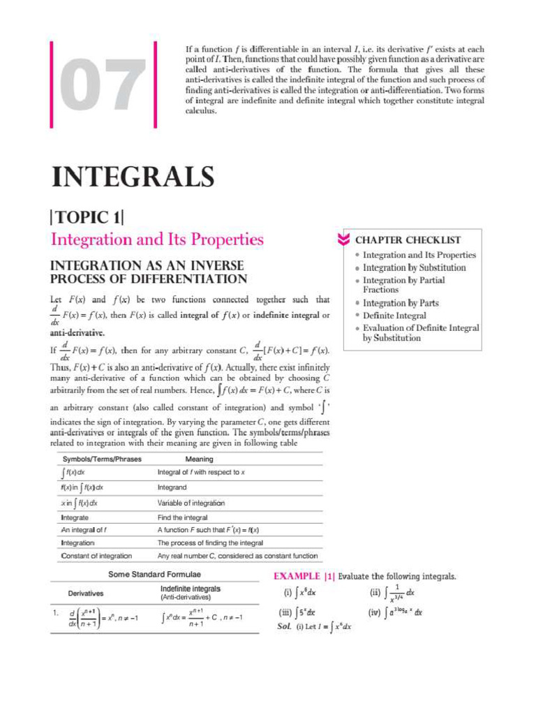 Class 12 Integration Notes | PDF