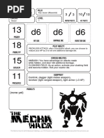 Lancer Combat Cheatsheet | PDF | Military Technology