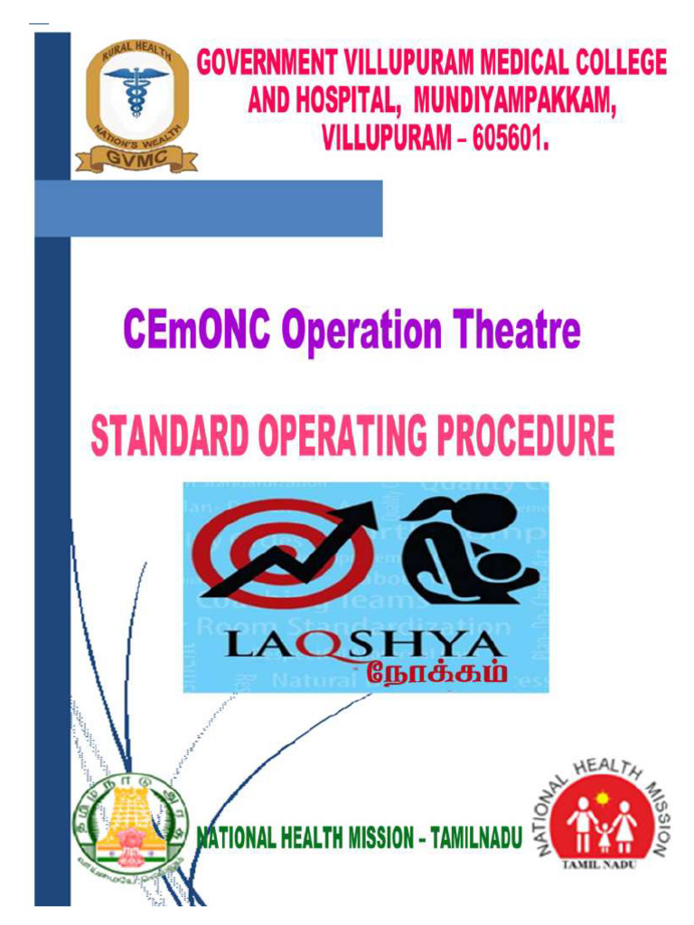 Cemonc Ot Sop | PDF | Surgery | Hospital
