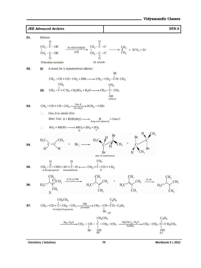 Hydrocarbons Solution JEE Advanced Archive DTS-3 | PDF | Molecules ... Hydrocarbons Solution JEE Advanced Archive DTS-3 | PDF | Molecules ...