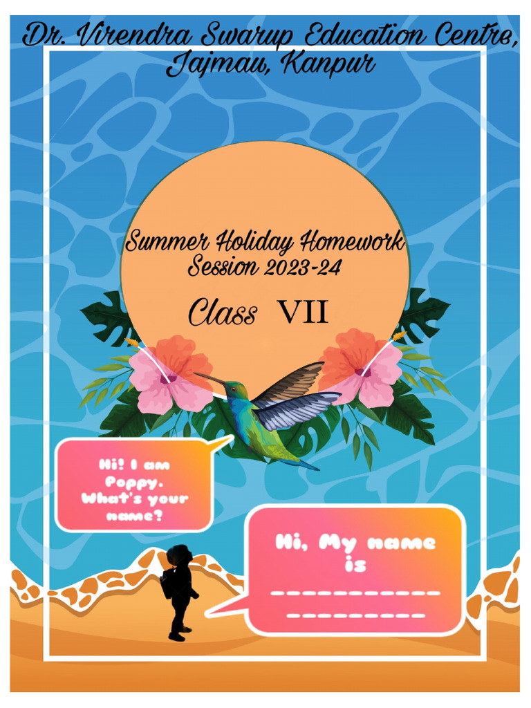 Grade VII Holiday Homework 2023 - 2024 | PDF | Numbers