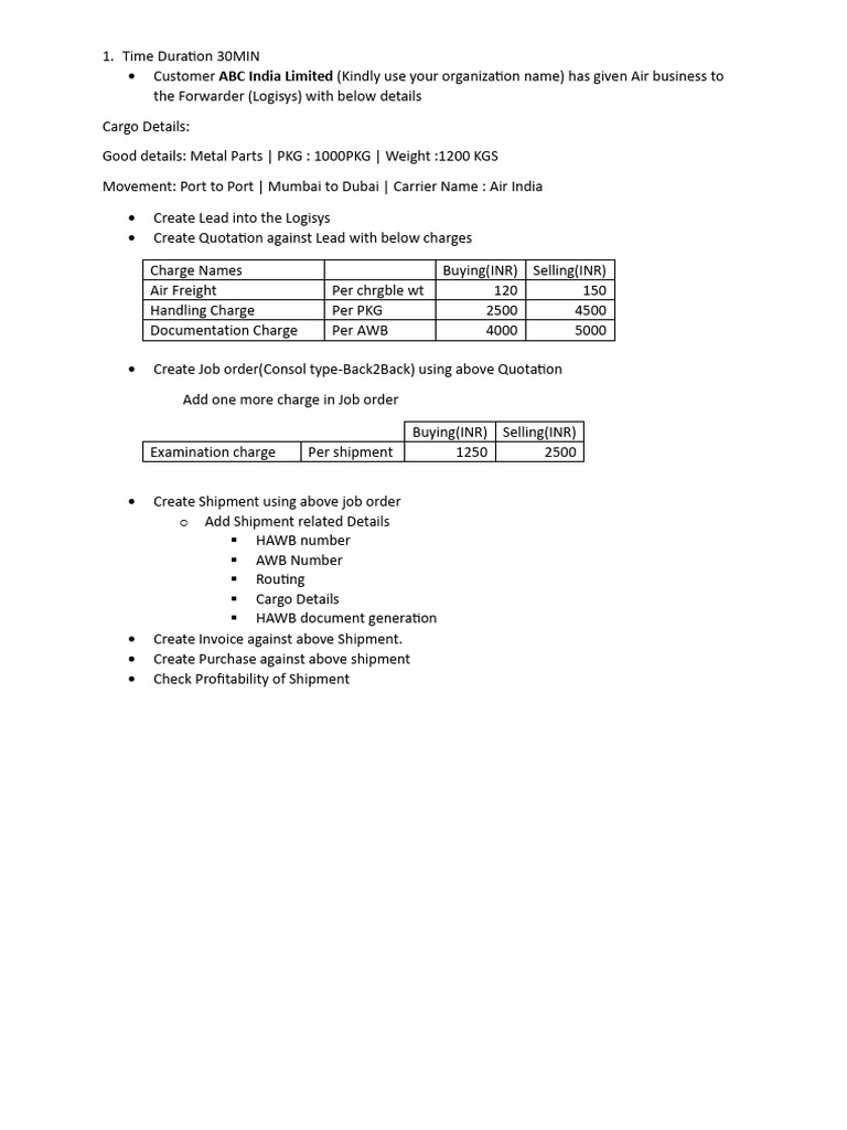 CMC Project - Practical Assessment - 240531 - 145212 | PDF | Cargo ...