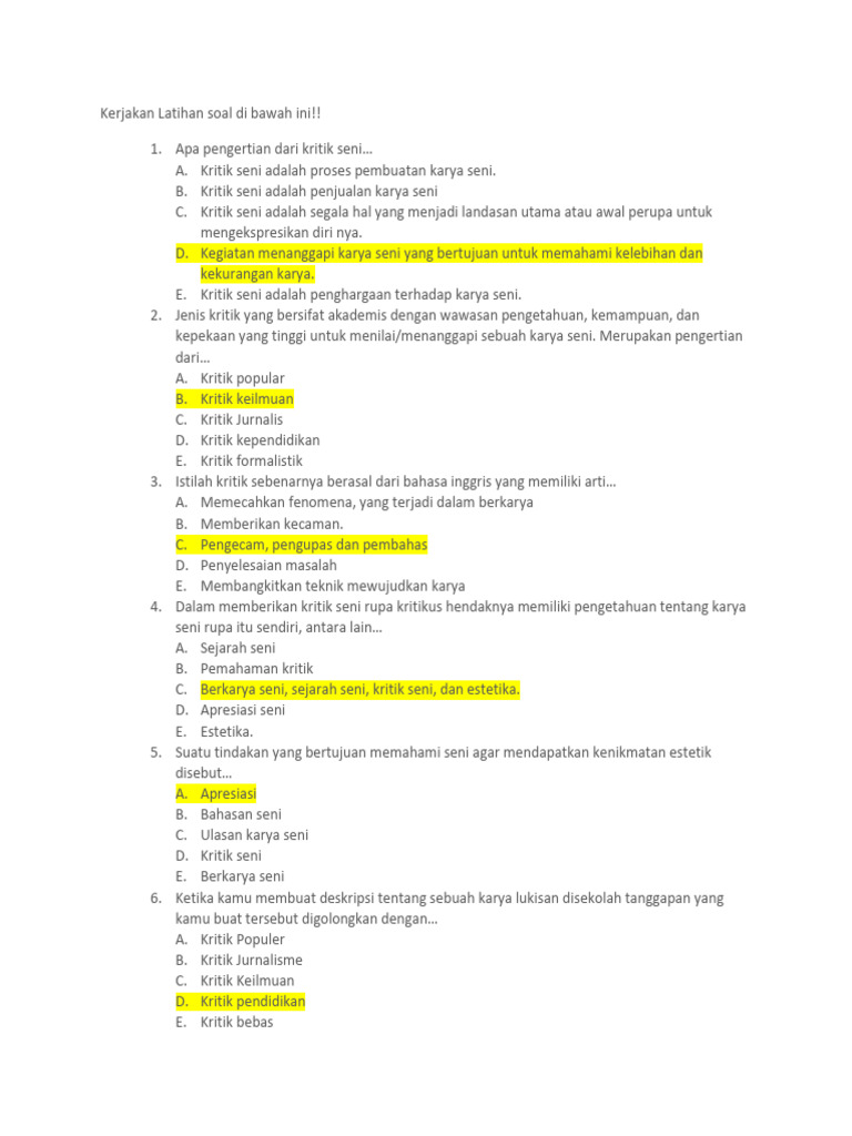 Latihan Soal ASAS 2324 | PDF