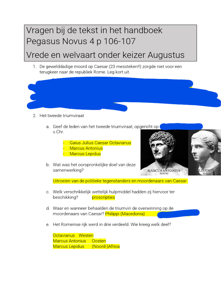 Vragen Bij BB P. 106-107 Oplossing | PDF