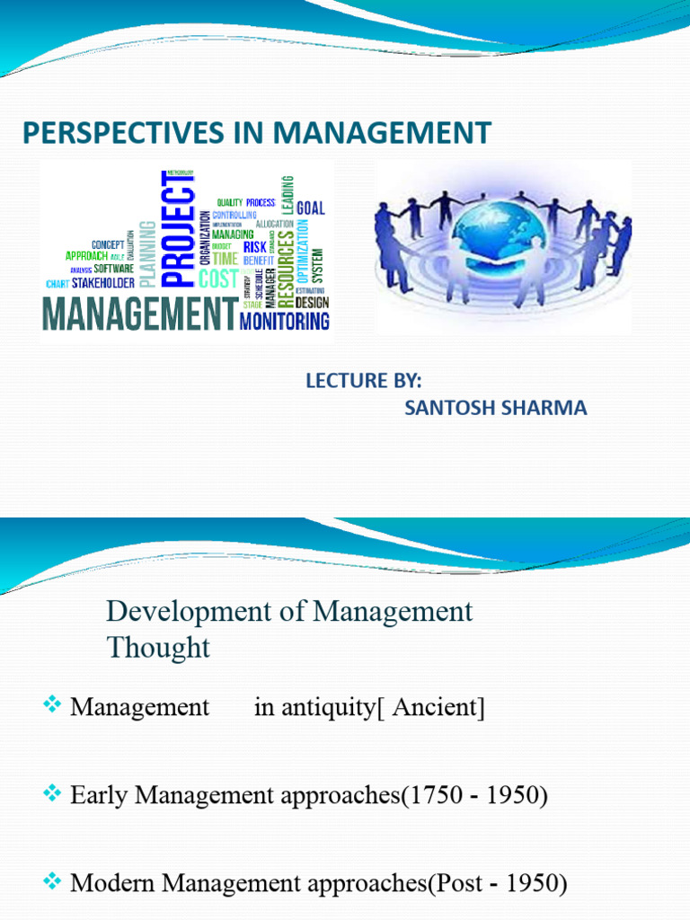 Chap 2 Perspectives in Management | PDF | Motivation | Motivational