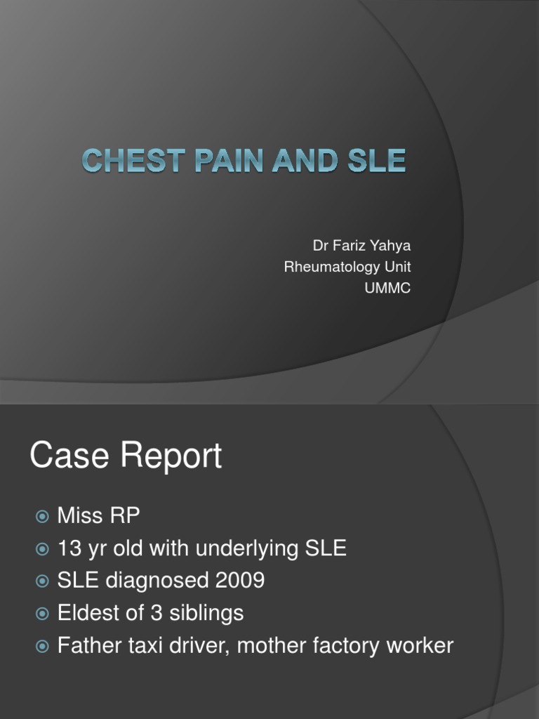 Myocarditis in SLE: Case Report Analysis | PDF | Heart | Internal Medicine