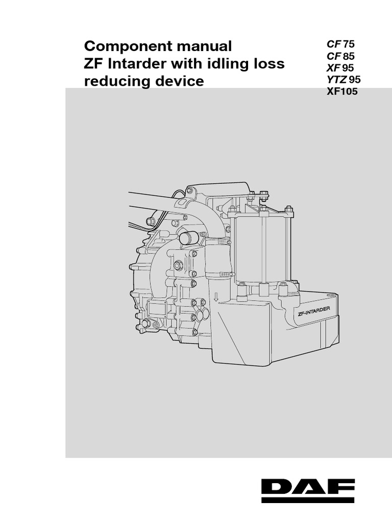 ZF Intarder With Idling Loss Reducing Device | PDF | Screw | Manual ...