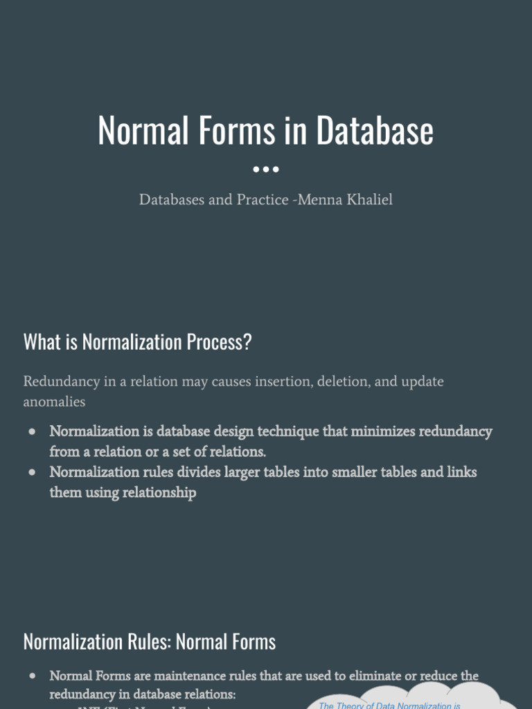 Normal Formsin Database | PDF
