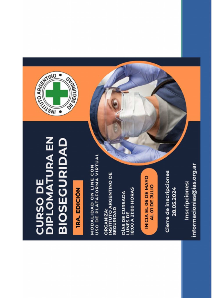 Bioseguridad-IAS - Unidad 2 - P2 | PDF | Laboratorios | Infección