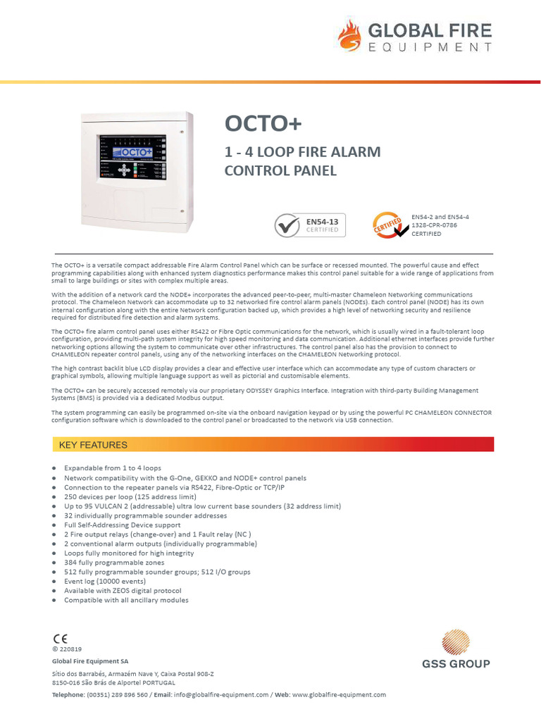 DATASHEET Détection Incendie | PDF | Computer Network | Power Supply