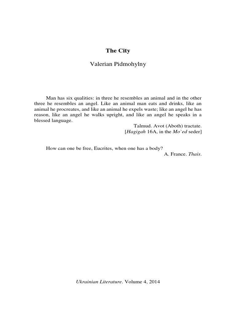 03 Pidmohylny City 1 | PDF