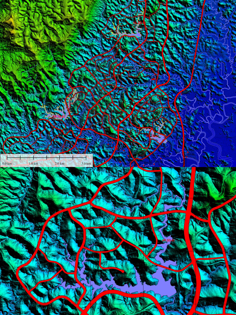 Overlay Kolam Retensi Dan Rencana Jalan | PDF