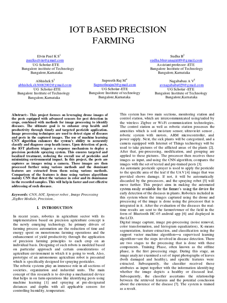 Ieee Paper - Iot Based Precision Farming | Download Free PDF | Python ... Ieee Paper - Iot Based Precision Farming | Download Free PDF | Python ...