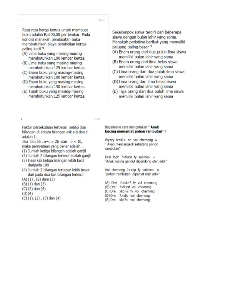 Soal Pak Amin .. Utbk 10 Soal | PDF