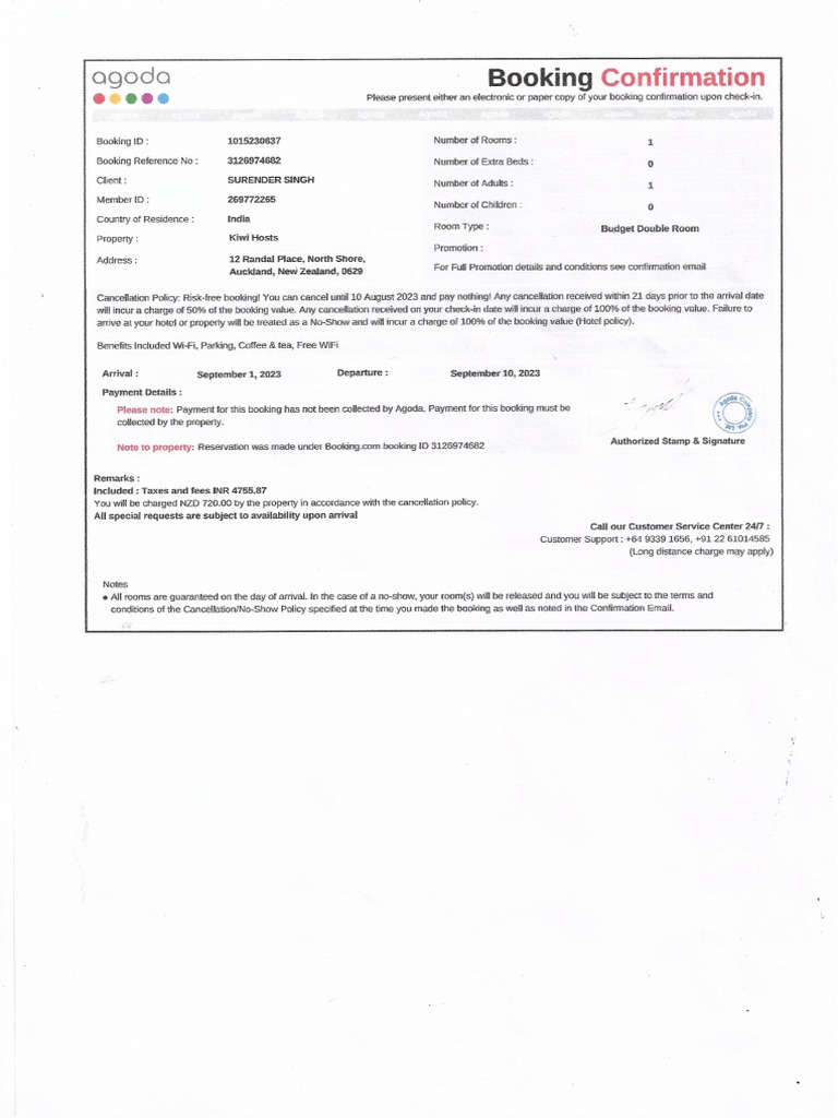 hotel ticket (1) | PDF