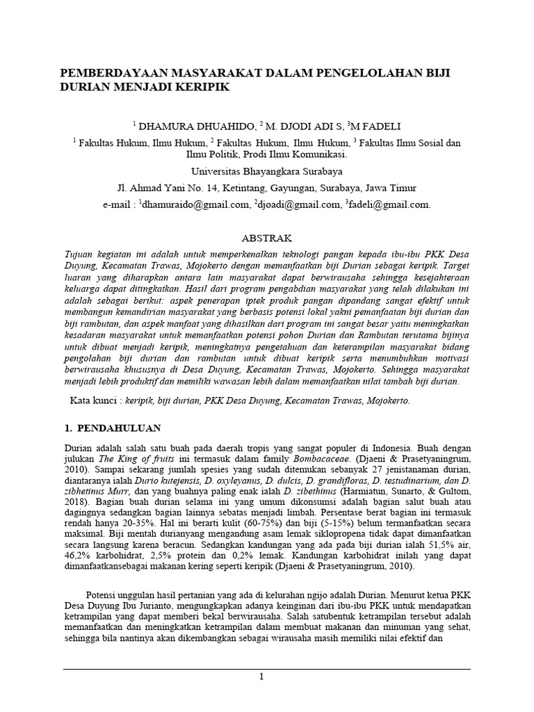 Contoh Karya Tulis Bindo | PDF