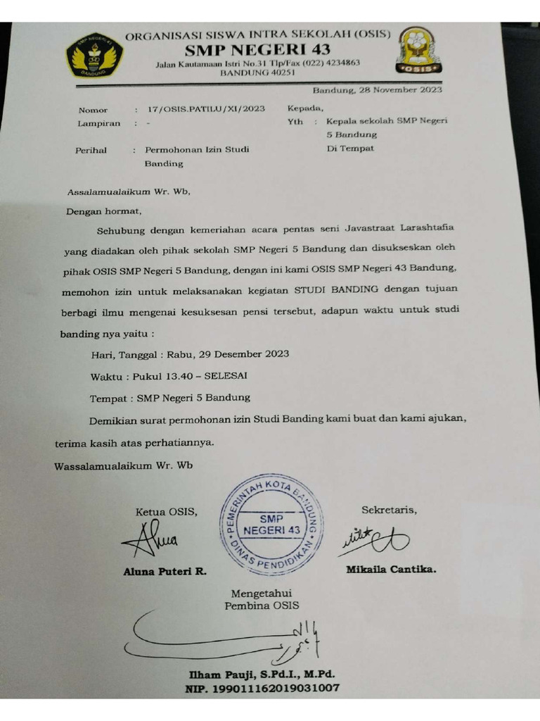 Surat Studi Tiru 43 | PDF