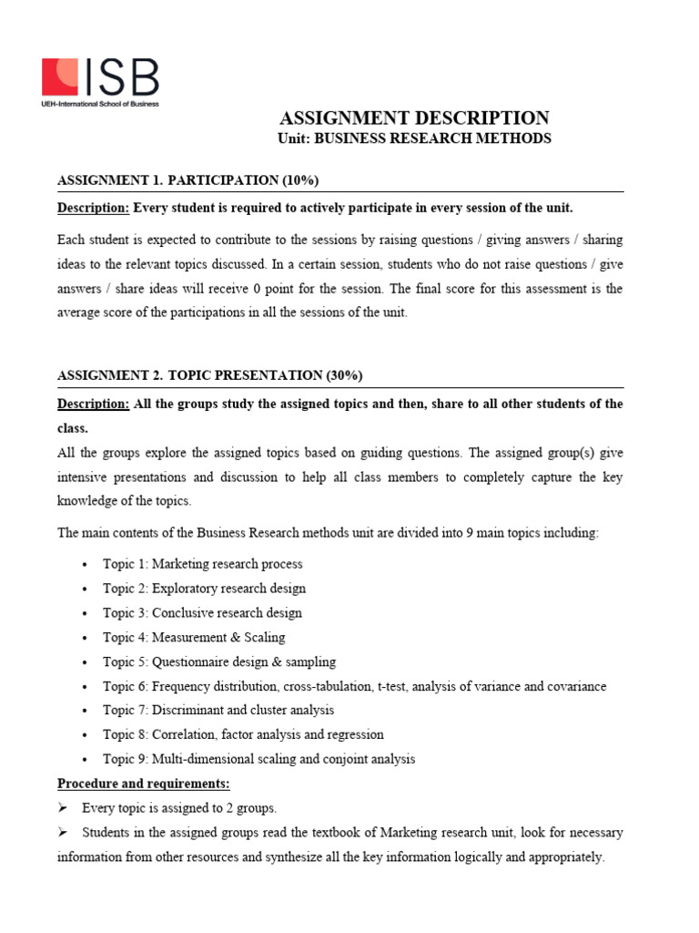 AK49 - Assignments Description | PDF | Sampling (Statistics) | Survey ...