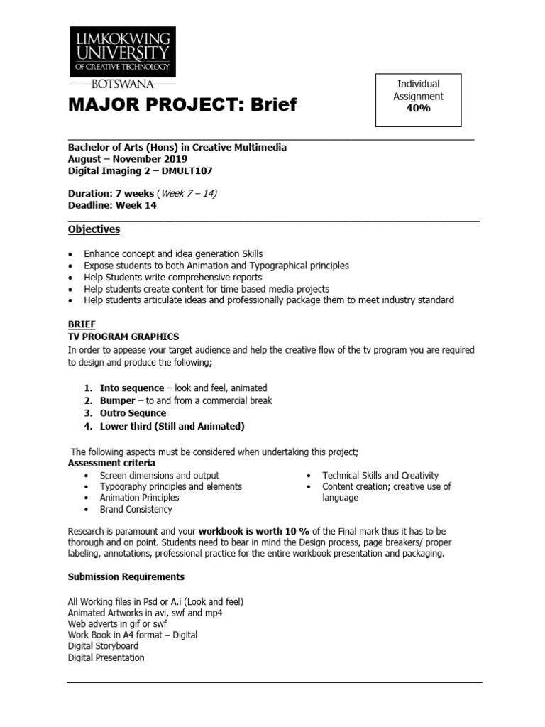 Major Project - Digital Imaging 2 | PDF | Art