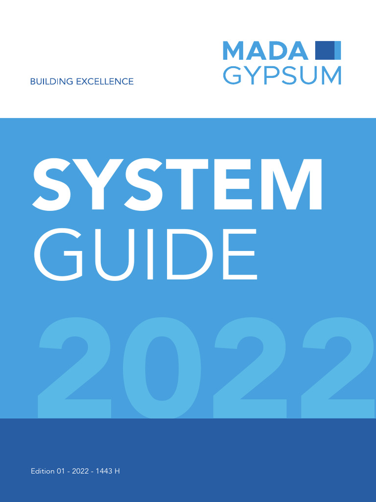 MADA Saudi Gpsumboard Installation Book | PDF | Drywall | Wall