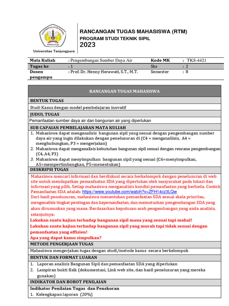 00-RTM-Metode Kasus - PSDA | PDF