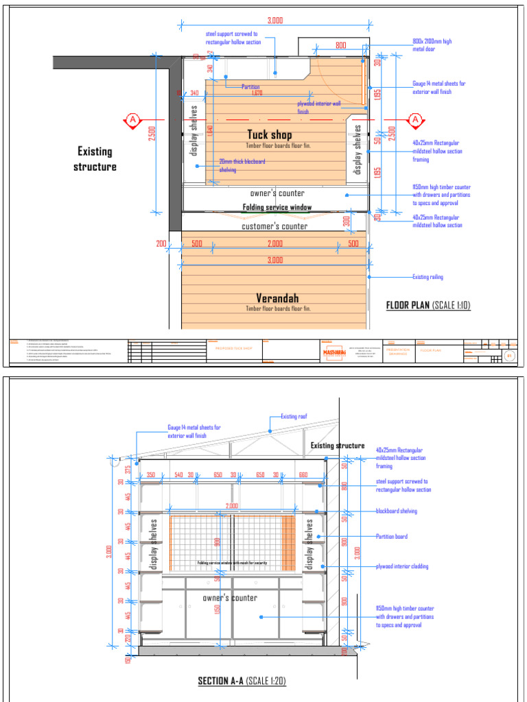 Tuck Shop | PDF | Wall | Architect