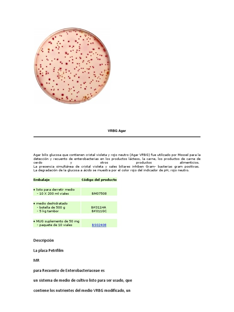 VRBG Agar | PDF